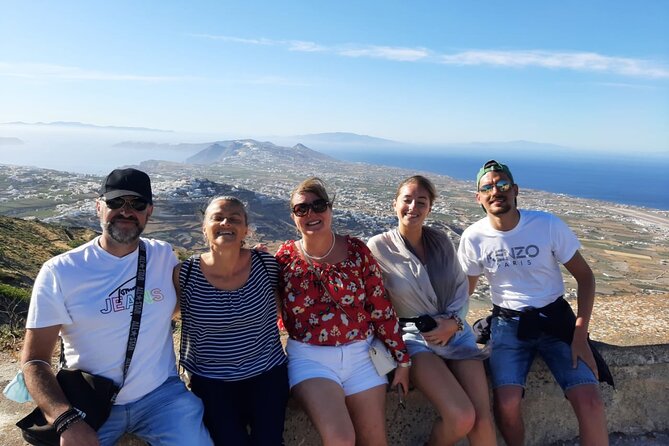 Santorini First-Time Visitors Private Tour With Wine Tasting - Taking in Volcanic Landscapes