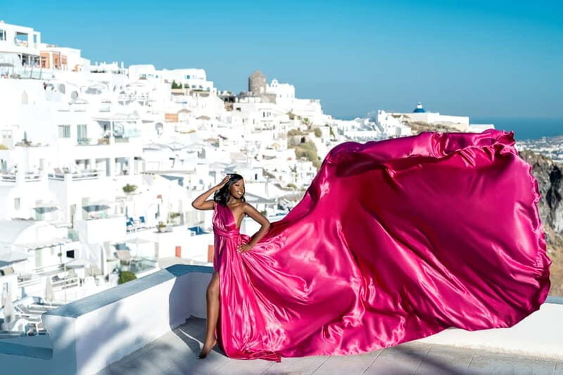 Santorini: Flying Dress Photo © Photoshoot "Express Package" - Practicalities and Tips