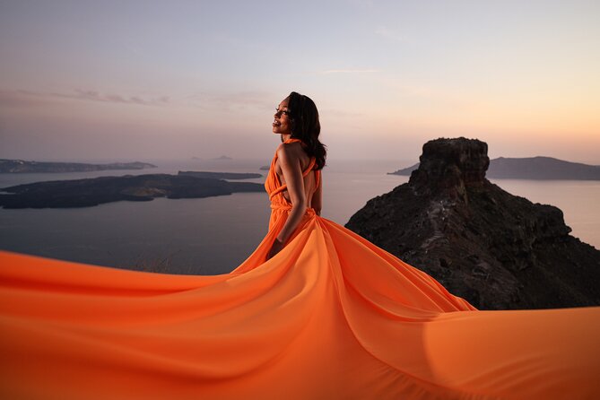 Santorini Flying Dress Photo Session Experience - Capturing Unique Moments