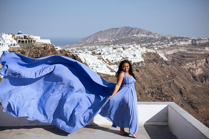 Santorini Flying Dress Photo Session Experience - The Sum Up