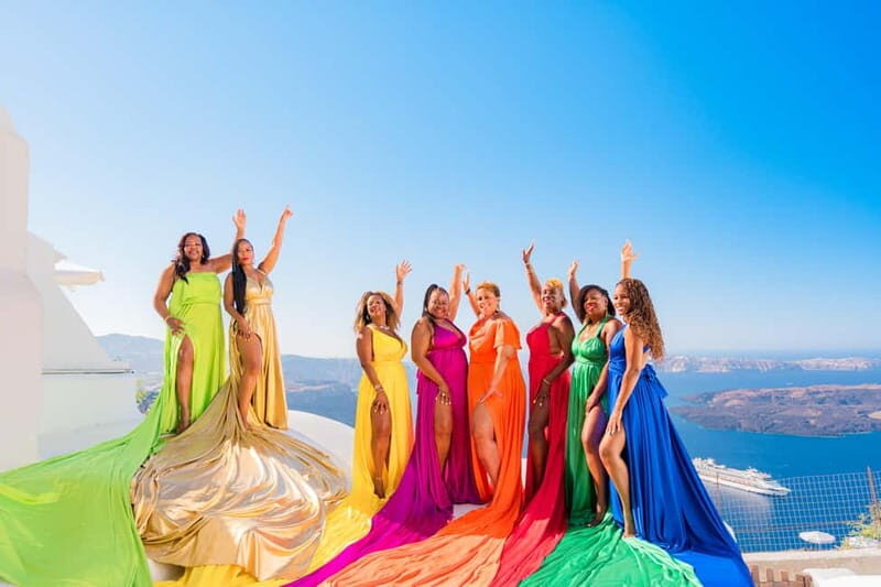 Santorini Flying Dress Photoshoot - Meeting Points & Practical Details