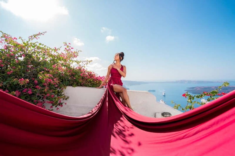 Santorini Flying Dress Photoshoot - The Value of the Experience