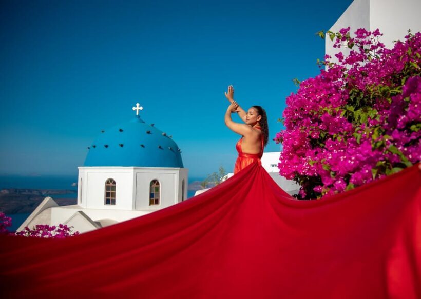 Santorini: Flying Dress Photoshoot - Key Points