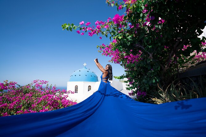 Santorini Flying Dress Photoshoot - Receiving the Edited Photos