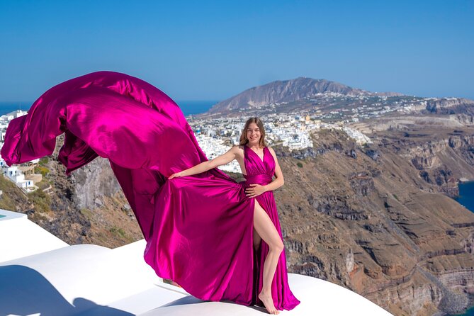 Santorini Flying Dress Photoshoot - Treasuring the Unforgettable Photoshoot Experience