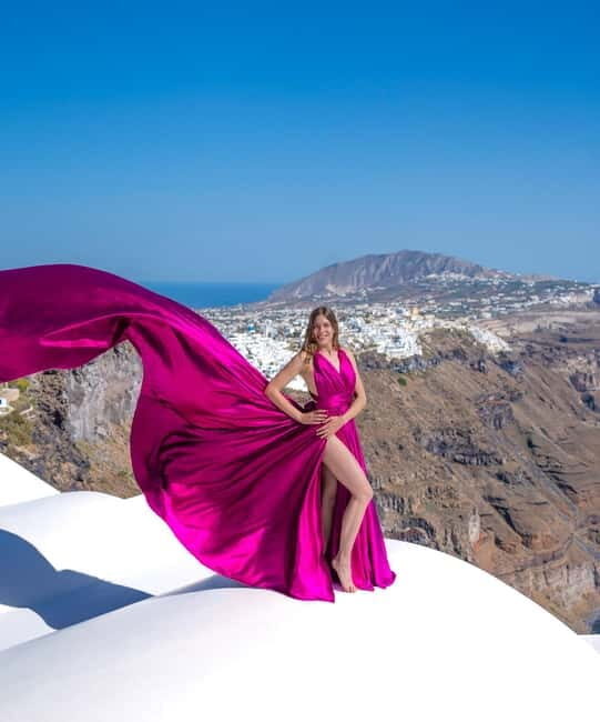 Santorini: Flying Dress Photoshoot with Edited Photos - What Makes This Photoshoot Special?
