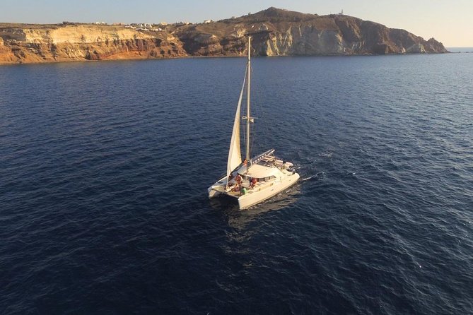 Santorini Full Day Catamaran Private Cruise Incl. Meal, Drinks & Free Transport - Dining and Refreshments