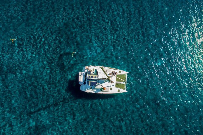 Santorini Half Day Catamaran Private Cruise Incl. Meal, Drinks & Free Transport - Cruise Highlights and Inclusions