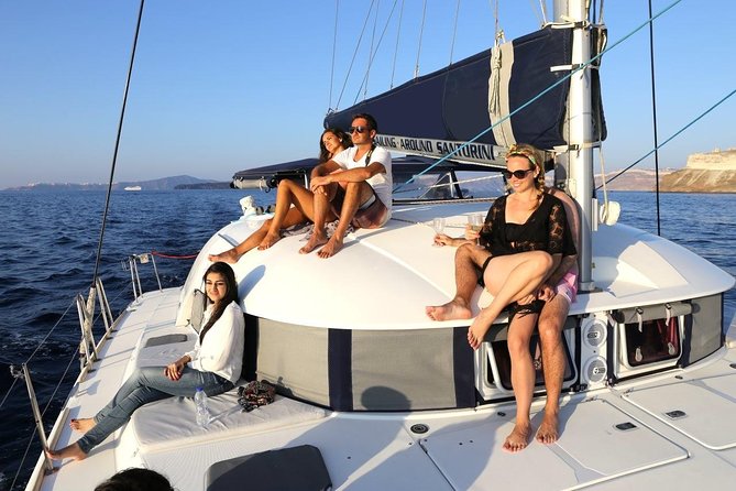 Santorini Half Day Catamaran Private Cruise Incl. Meal, Drinks & Free Transport - Pickup and Arrival Information