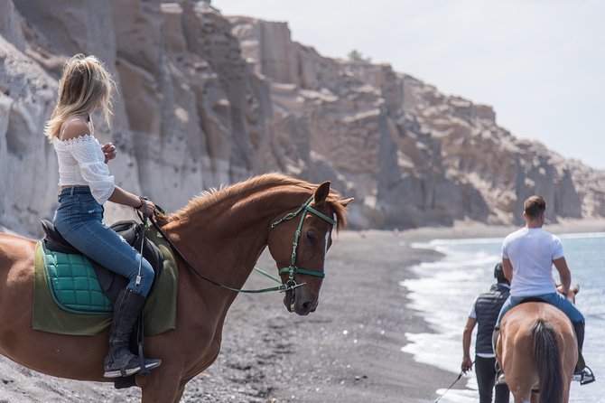 Santorini Horse Riding to Black Sandy Beach - Price and Value