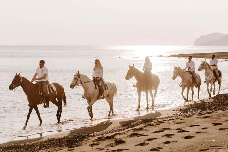 Santorini: Horseback Riding on the Black Sandy Eros Beach - The Sum Up