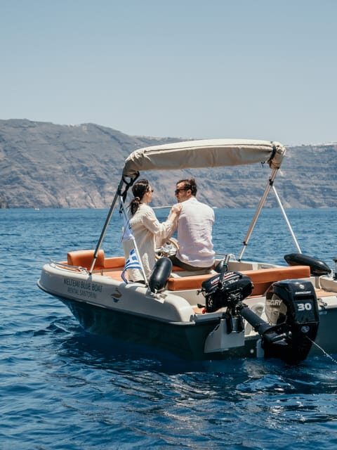 Santorini: License Free, Luxurious Small Boat Rental - FAQ