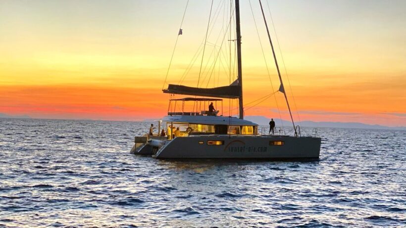 Santorini: Luxurious Catamaran Cruise with Meal & Open Bar - Frequently Asked Questions