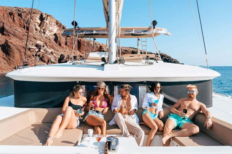 Santorini: Luxury Catamaran Cruise with Lunch, BBQ & Drinks - What Past Travelers Say