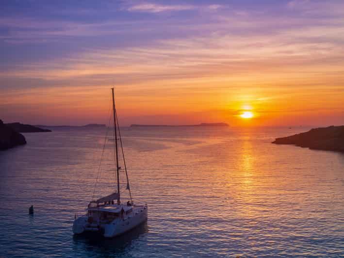Santorini: Luxury Sunset Cruise with Dinner, BBQ, and Drinks - Key Points