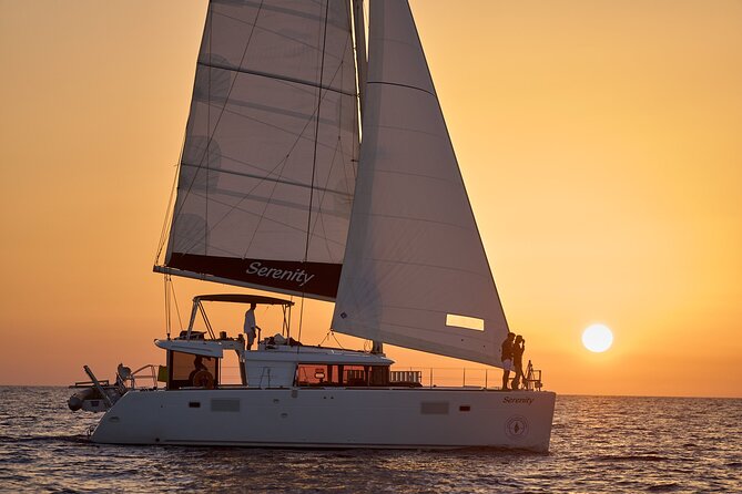 Santorini Oia: Private Sunset Catamaran Cruise With BBQ & Drinks - Customized Pickup and Convenient Meeting Point