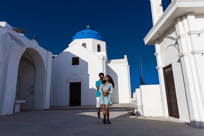 Santorini Photoshoot Oia Sunset Blue Domes - What You Receive and the Process
