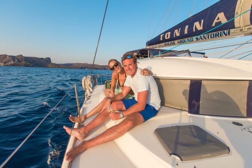 Santorini: Private Catamaran Cruise with Food & Drinks - The Crew & Service