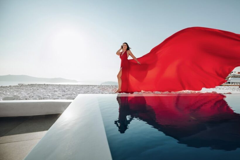 Santorini: Private Flying Dress Photoshoot Experience - The Location and Meeting Points