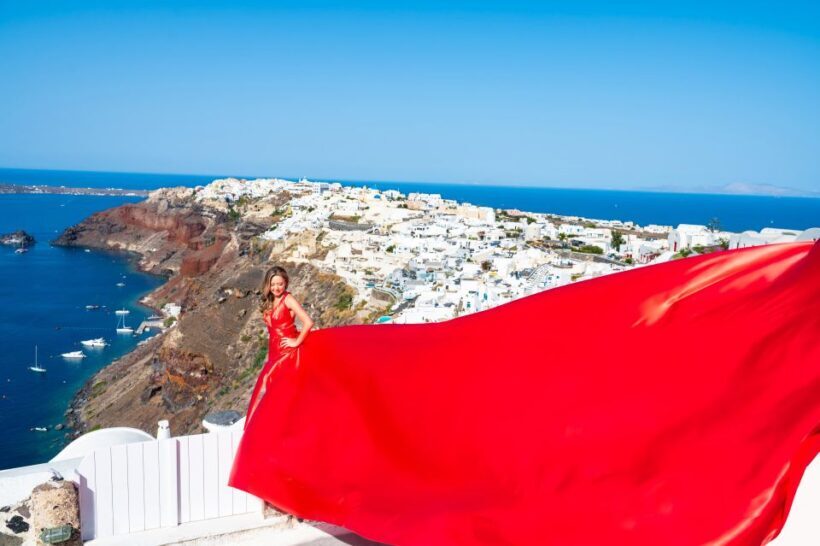 Santorini: Private Flying Dress Photoshoot with Pickup - Practical Tips for Booking and Enjoying Your Photoshoot