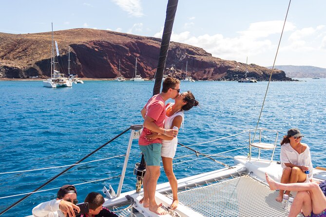 Santorini Sailing Sunset Catamaran Cruise w/ Greek BBQ @Thirasia - FAQs