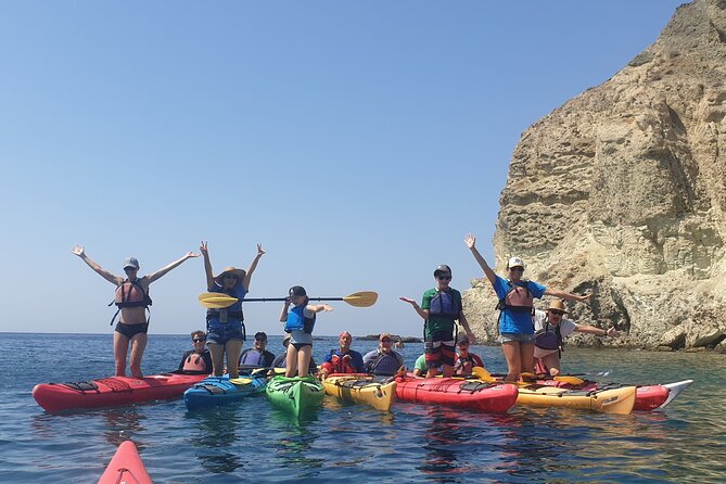 Santorini Sea Kayak - South Discovery, Small Group incl. Sea Caves and picnic - The Itinerary in Detail