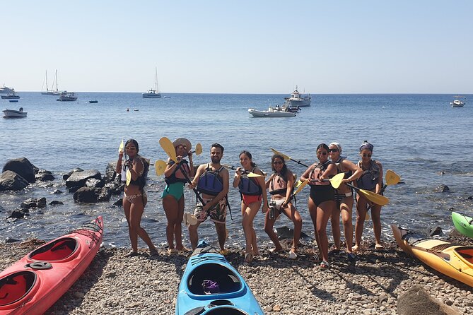 Santorini Sea Kayak - South Discovery, Small Group incl. Sea Caves and picnic - The Sum Up