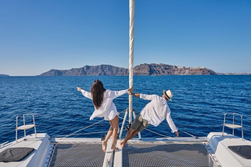 Santorini: Southern Island Luxury Catamaran Cruise with Meal - Value for Money