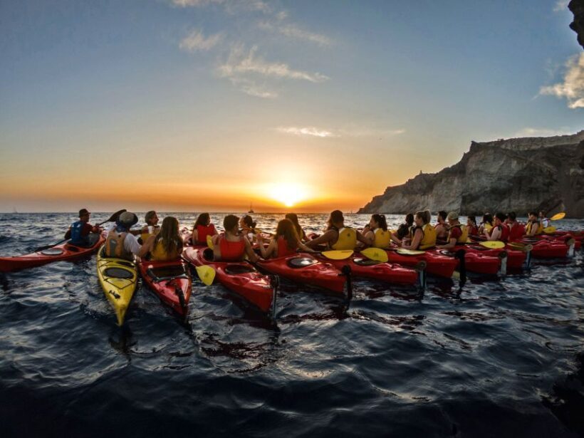 Santorini: Sunset Sea Kayak with Light Dinner - Experience from Reviews and What You’ll Love