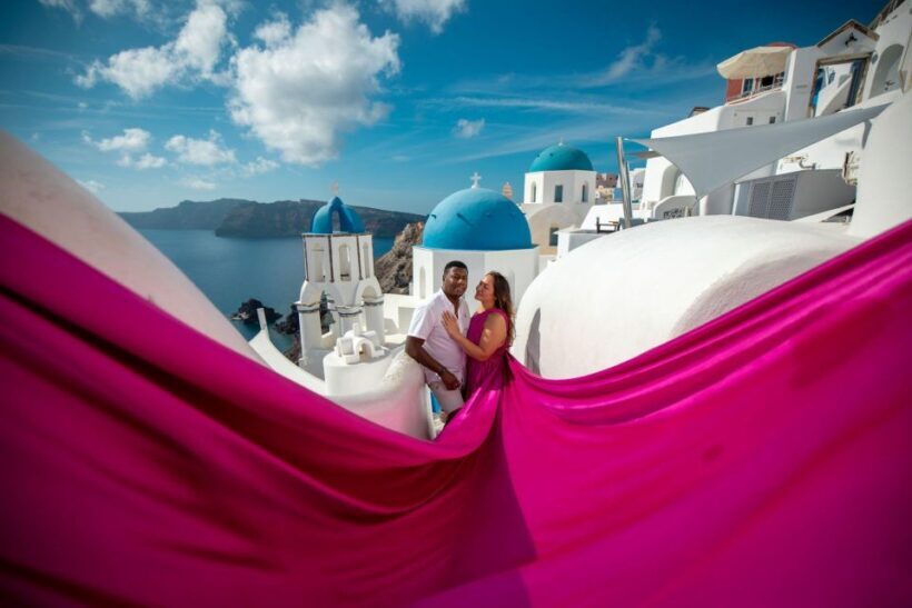 Santorini: Unique Flying Dress Photoshoot Experience - Experience Overview and What to Expect