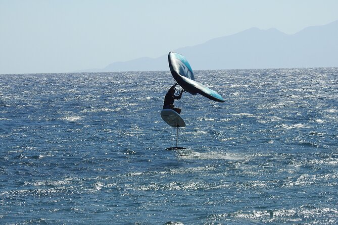 Santorini Wing Foil Surf Lesson for Beginners - Training in the Context of Santorini’s Stunning Waters