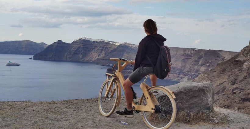 Santorini's Handcrafted Wooden E-Bike Rental - Key Points