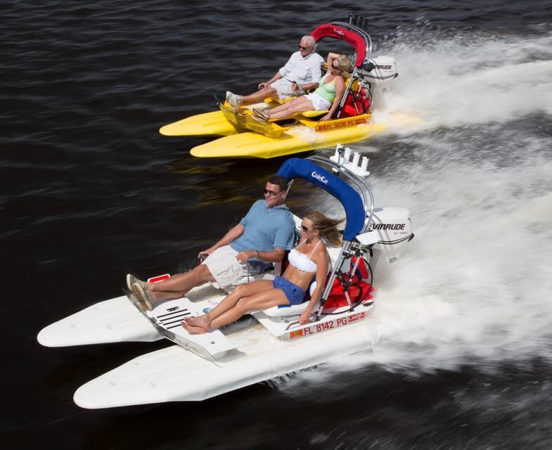 Sarasota: Island Adventures & Catamaran Speedboat Tour - Key Points
