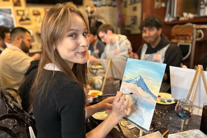 Seasonal Japanese Culture Osaka Paint and Wine Experience - Key Points