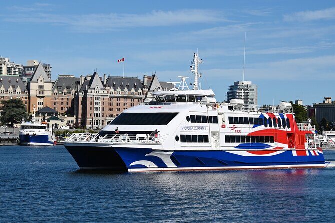 Seattle, WA to Victoria, BC High-Speed Passenger Ferry: ONE-WAY - What’s on Board? Comfort, Food, and Shopping