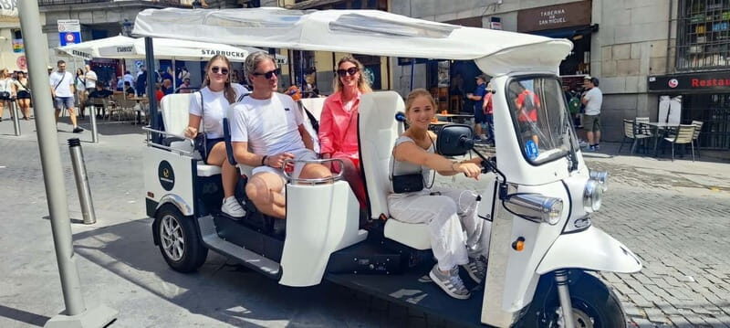 "See Madrid Differently: A Premium Private Tuk Tuk Ride" - Exploring Madrid in a Whole New Way