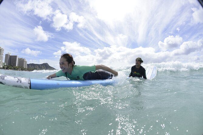 Semi-Private Surf Lesson for 2 or 3 people on Waikiki Beach - The Sum Up
