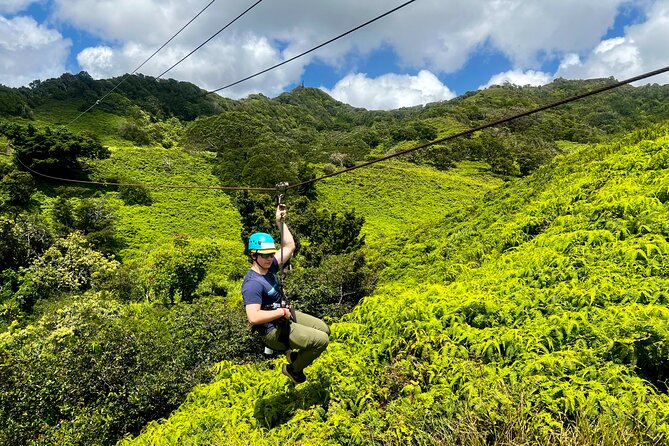 Shaka Zipline: 5 Line Zipline Tour (60 - 260 lbs) - Duration and Value