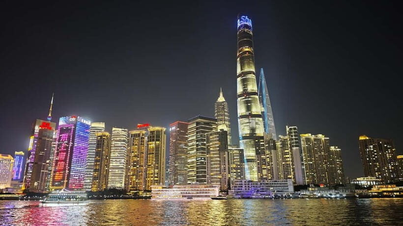 Shanghai: After Dark Dinner and Huangpu River Night Cruise - Key Points