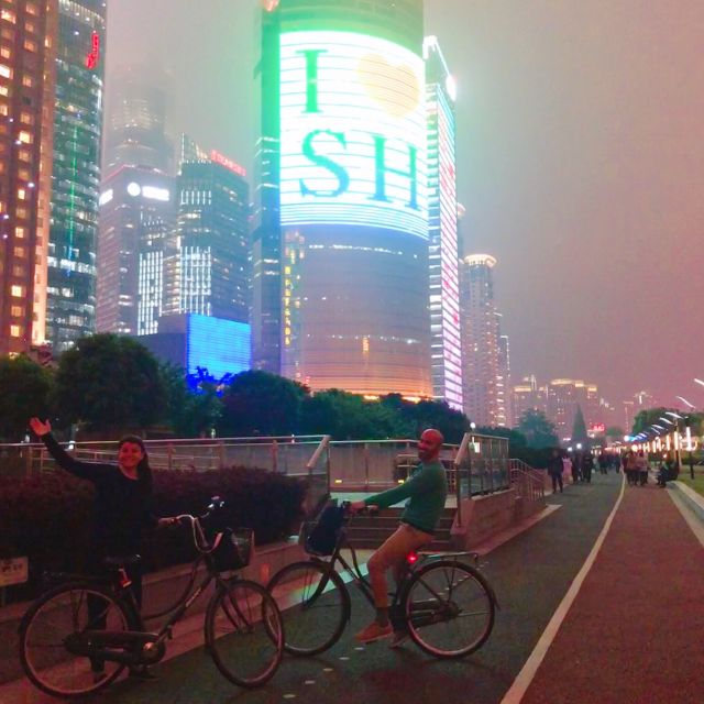 Shanghai Charming Night Small Group Bike Tour - Key Points