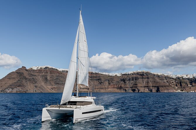 Shared Catamaran Half Day Cruise in Santorini - Stunning Scenery