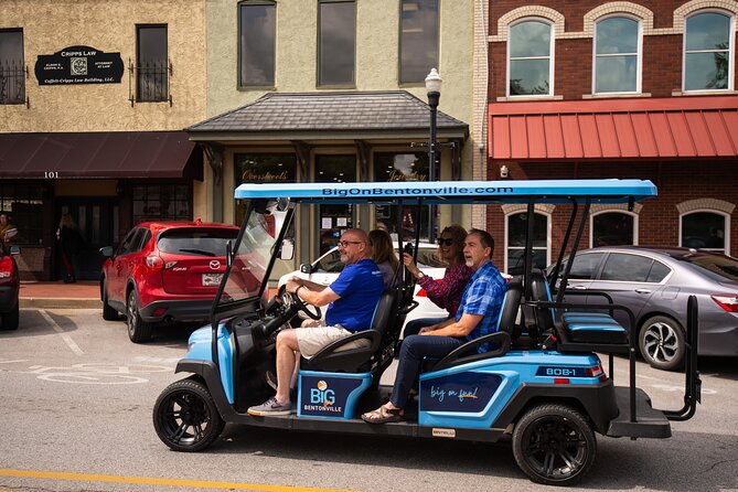 Shared Golf Cart Tour of Bentonville, Arkansas - Discovering the Walton Family Legacy