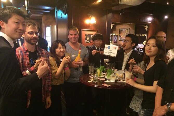 Shinsaibashi Meet Locals and Chat With Drink All You Can - Connecting With Locals Over Drinks and Snacks