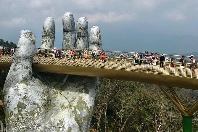 Shore Excursion from CHAN MAY or TIEN SA port to GOLDEN BRIDGE, Marble Mountain - Key Points