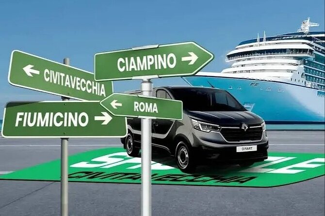 Shuttle Civitavecchia: Private Transfer 1-8 Persons - What Is Included in Your Transfer
