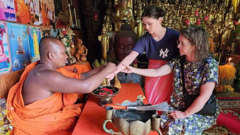 Siem Reap Cambodian Buddhist Water Blessing and Local Market - The Value for Money