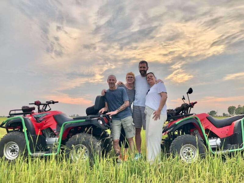 Siem Reap: Quad Bike Adventure with Sunset and Tea Break - Exploring a Buddhist Monastery