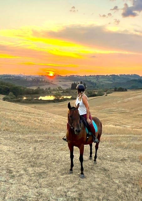 Siena: Horseback Riding with Siena in the background - The Experience at a Glance: Whats Included and What’s Not