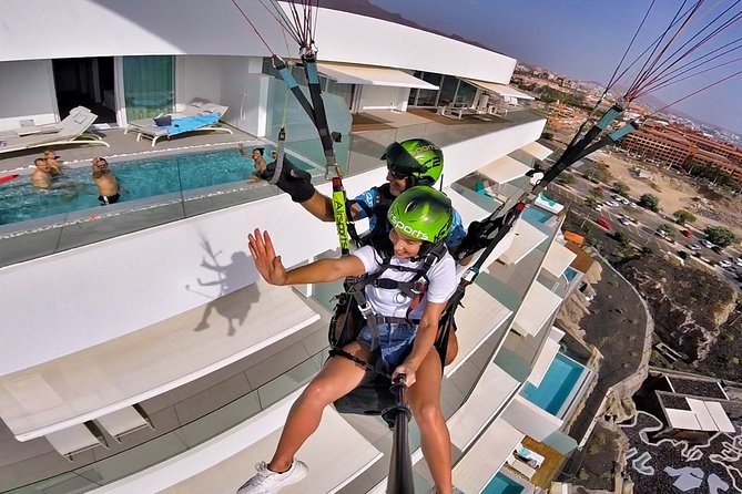 SILVER 1000M Paragliding Tandem Flight Above South Tenerife - Meeting and Pickup Details