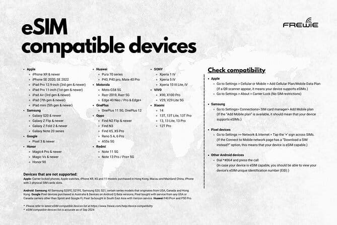 Singapore Data eSIM- Powered by 3HK - Key Points